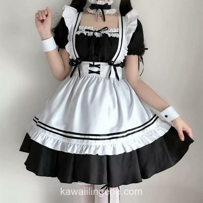 Sexy Japanese Maid Cosplay Lingerie